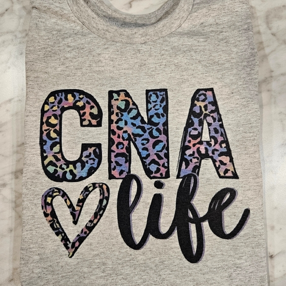 Gildan | Tops | Cna Life Shirt Cheetah Cute Popular Healthcare ...